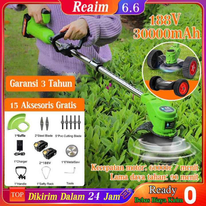 288V Mesin Pemotong Rumput Tinggi Mesin Potong Rumput Electric Lawn ...