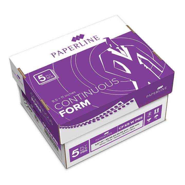 Paperline PPL Continous Form 5 Ply Warna (PRS)/ Kertas CF K5 W PRS ...
