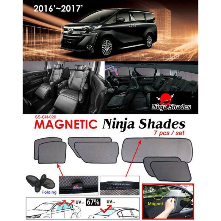 Toyota vellfire alphard anh20 agh30 window door sunshade sun shade ...