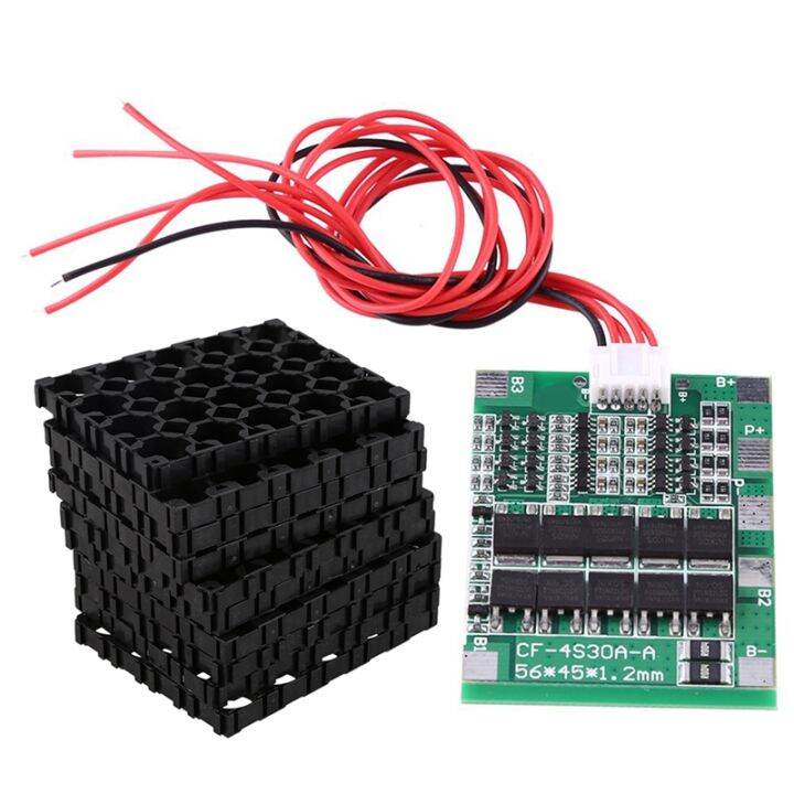 18650 Battery Cell BMS Protection Balance Board with 10PC 18650 Battery ...
