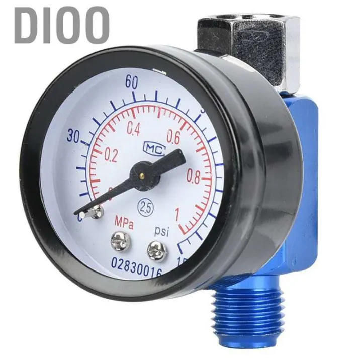 Dioo G14in Spray Air Inlet Pressure Regulator Gauge 0-10BAR (0-150 PSI ...