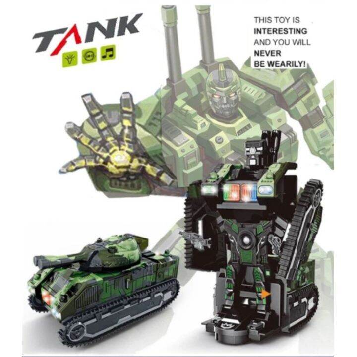 Self Transforming Deformation Tank Robot with Light and Sounds | Lazada PH