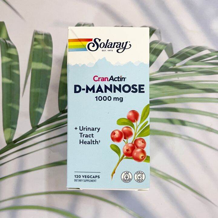 (Solaray®) D-Mannose with CranActin Urinary Tract Health 1000mg 60 Or ...
