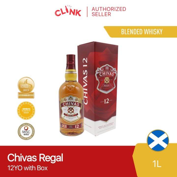 Chivas Regal 12 Years Blended Scotch Whisky 1L with Box | Lazada PH