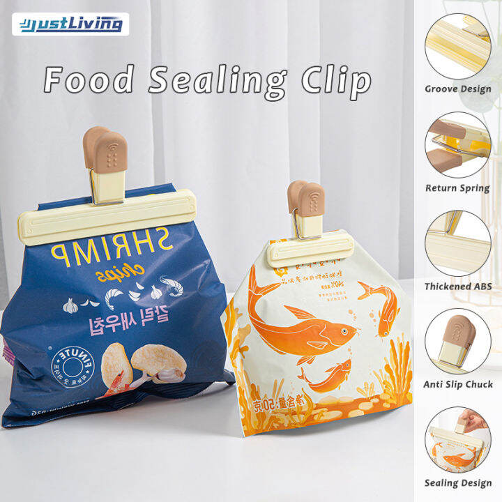 JustLiving 1PC Reusable Kitchen Household Bag Clip Storage Sealing Clip ...