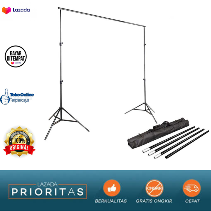 [BISA BAYAR DITEMPAT] stand backdrop dekorasi foto / kaki stand ...