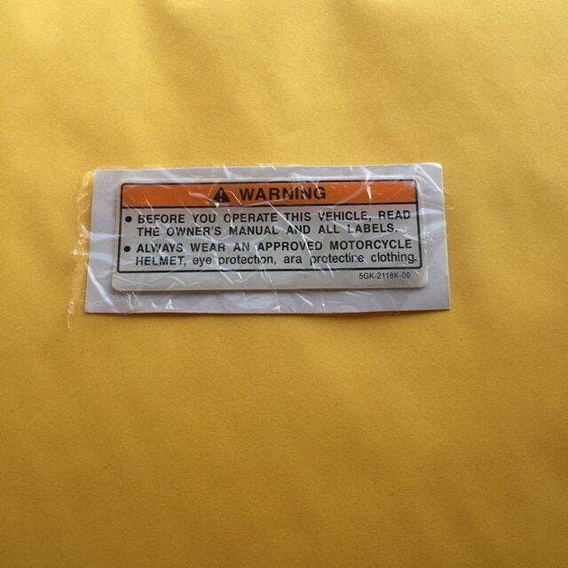 Motorcycle warning stickers key chip stickers tank stickers for honda ...