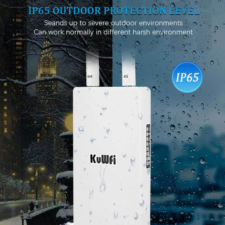 KuWFi Outdoor 4G Wifi Router 150Mbps wi fi Router with Sim Card All ...