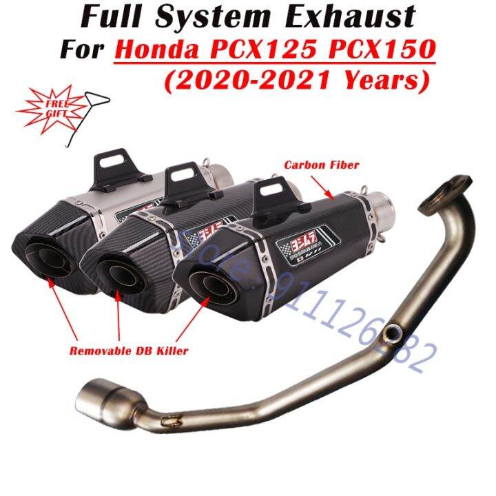 For Honda PCX125 PCX150 PCX160 PCX 125 150 2021 2022 Motorcycle Yoshimura R11 Exhaust Escape ...