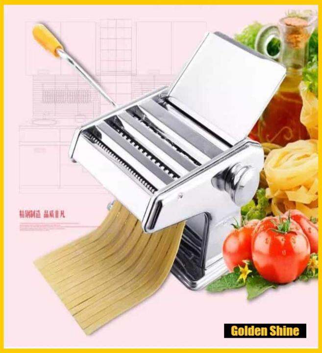 Stainless Steel ordinary 2 Blades Pasta Making Machine Manual Noodle ...