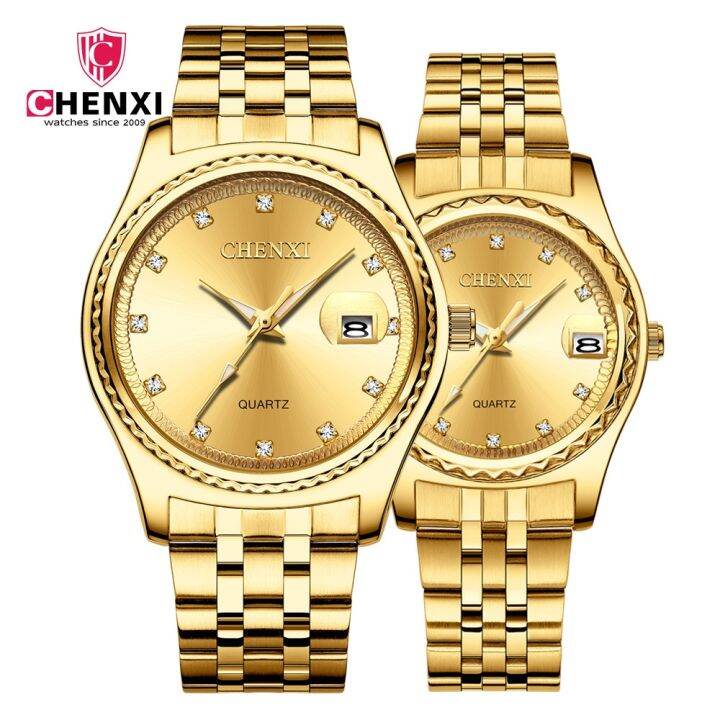 CHENXI/Chenxi Brand Calendar Waterproof Couple Watch Business Couple Watch 8204B 【QYUE】 | Lazada ...