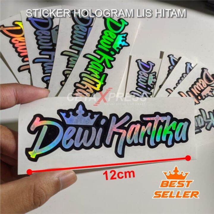 sticker cuting nama request nama pilih nama mahkota | Lazada Indonesia