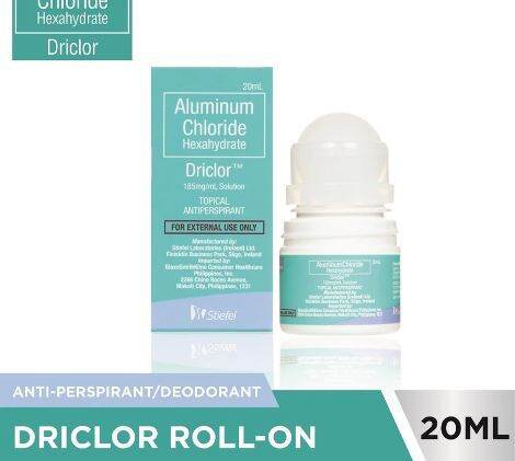 DRICLOR Aluminum Chloride Hexahydrate Topical Antiperspirant 20ml ...