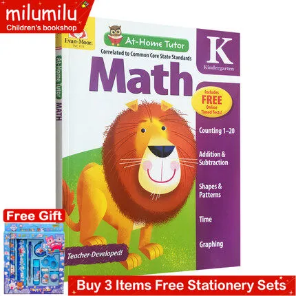 milu Evan-Moor At-Home Tutor Math Grade K evanmoor Aklat English ...