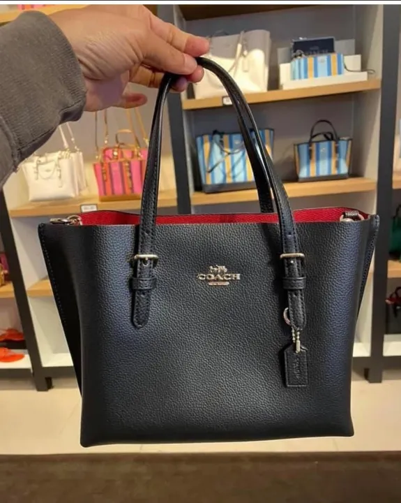 Original Coach C4084 Mollie Tote 25 In Double Face Crossgrain Leather ...
