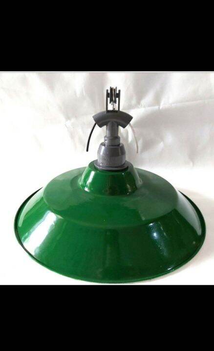 Kap Lampu Satu Set Jalan WD Hijau Gantung E27 / Fitting Besi/ Lampu Tiang/ Kap Jalan | Lazada ...