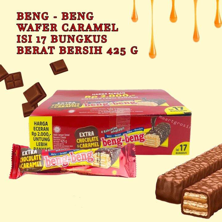 WAFER CARAMEL BENG - BENG 20g 1 box | Lazada Indonesia