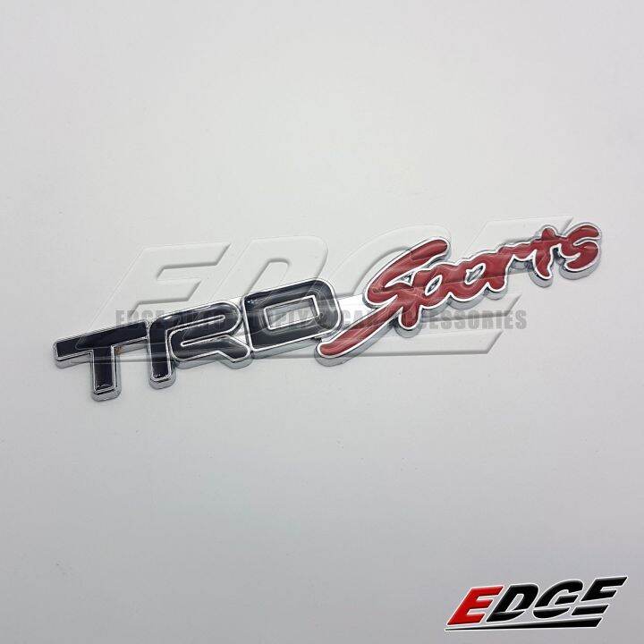 Emblem - TRD SPORTS - Metal - 2.5x13.6cm // toyota trdsports sport trd ...