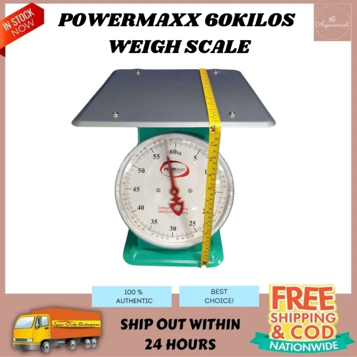 ♤POWERMAXX 60 KILOS WEIGHING SCALE TIMBANGAN♭ | Lazada PH