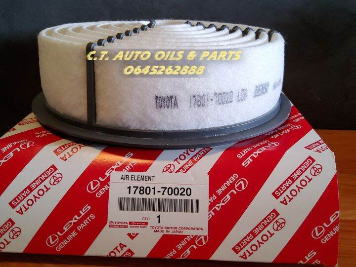 ไส้กรองอากาศกลม ** TOYOTA แท้** 17801 - 70020 สำหรับ TOYOTA CROWN,รถวาง ...