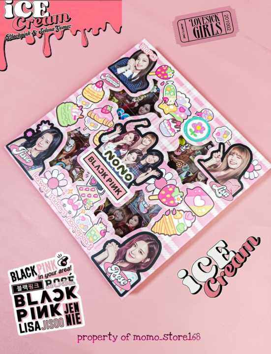 Stiker VIRAL STICKER NONO MOMO CICI BLACKPINK JENNIE JISSO LISA ROSE ...