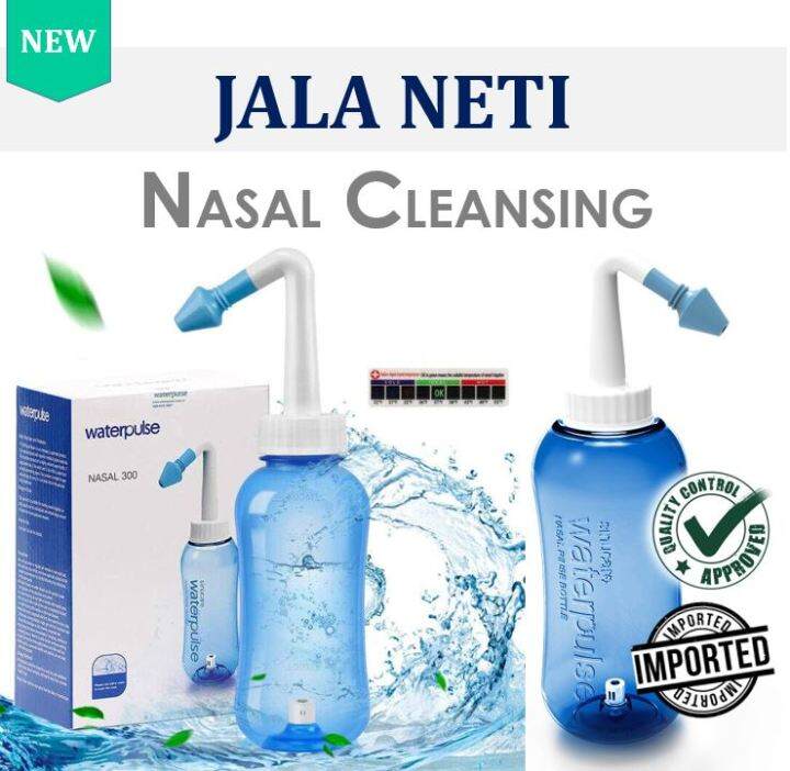 Waterpulse Exclusive Nose/Nasal Cleansing 300ml System Neti Pot Irrigation Daily Nasal Rinse 洗鼻器 ...