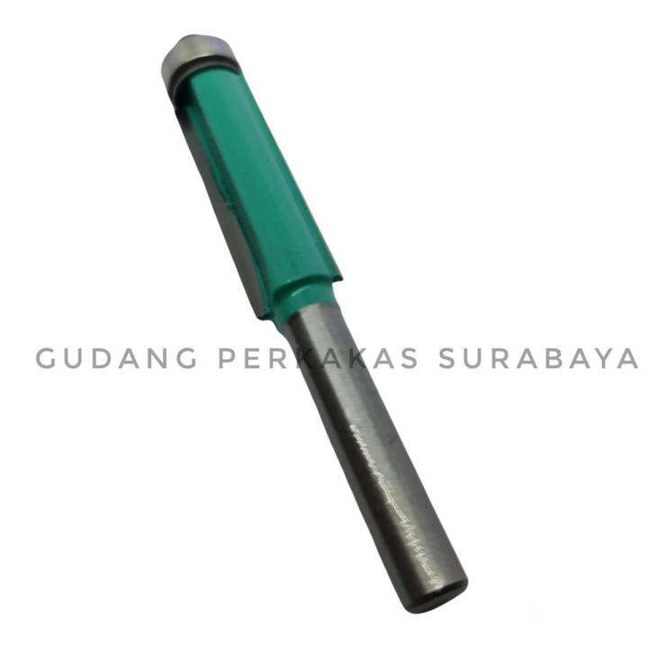 MATA PROFIL KAYU LURUS 1/4 x 6mm STRAIGHT BITS WITH BEARING 2 FLUTE ...