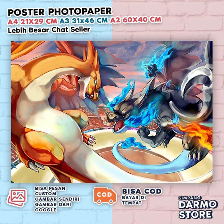 Poster Kartun Pokemon Pikacu Pika Terbaru Foster Hiasan Dinding Anak ...