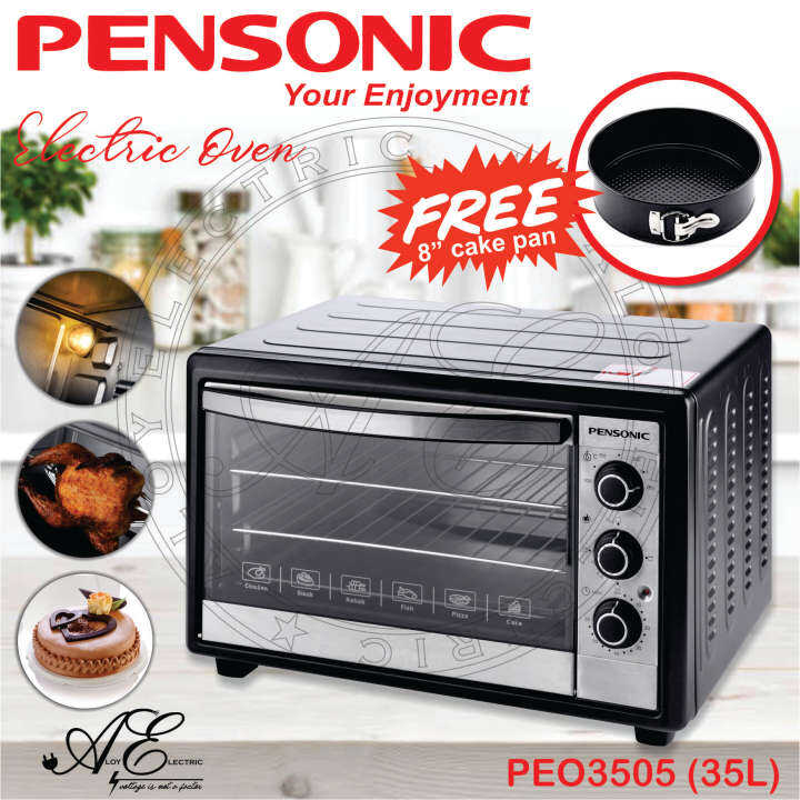 PENSONIC ELECTRIC OVEN PEO-3505 l PEO3505 (FREE CAKE PAN) | Lazada
