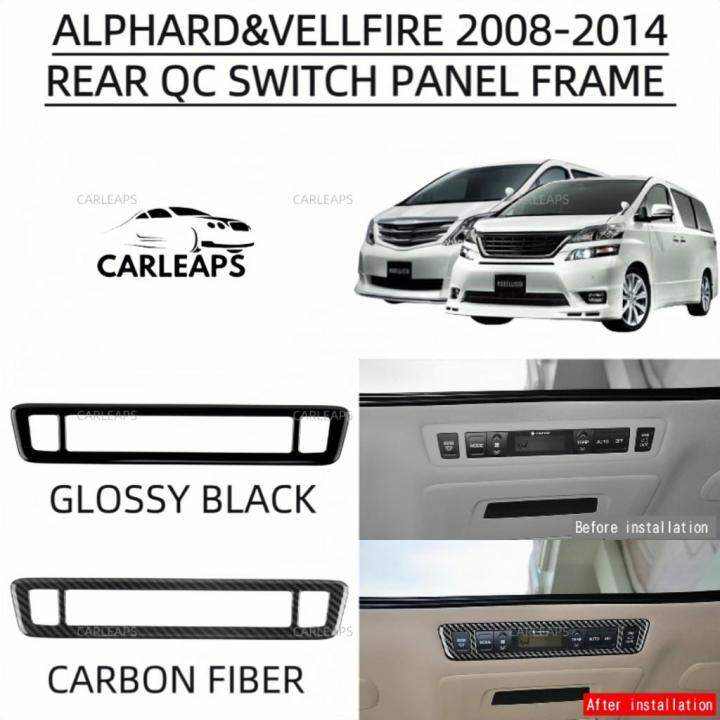 Carleaps Toyota alphard vellfire anh20 2008-2014 carbon fiber rear qc ...