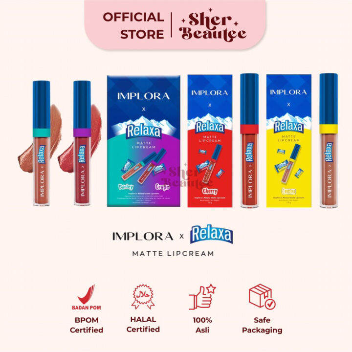 Implora x Relaxa Matte Lipcream (Limited Edition) | Lazada Indonesia