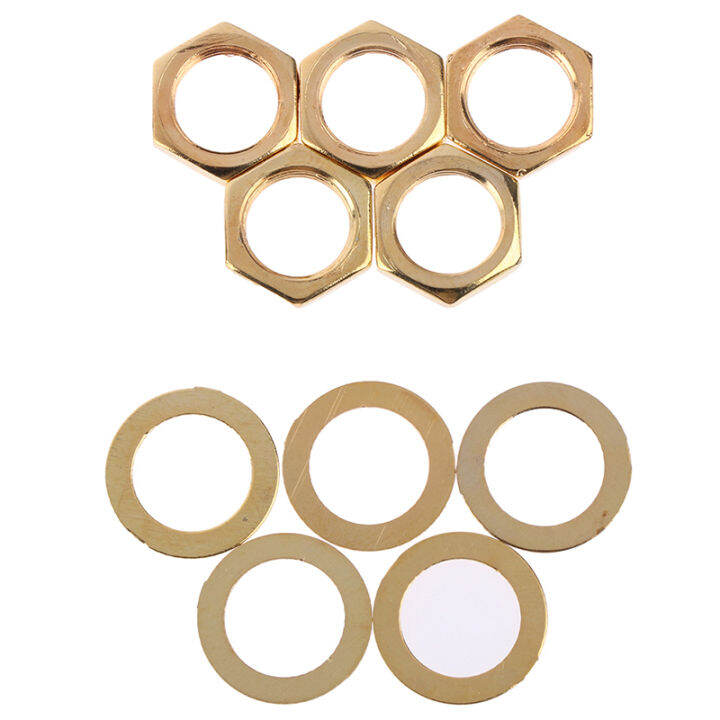 LngBo 5Pcs Electric guitar output input jack socket nuts washers ...
