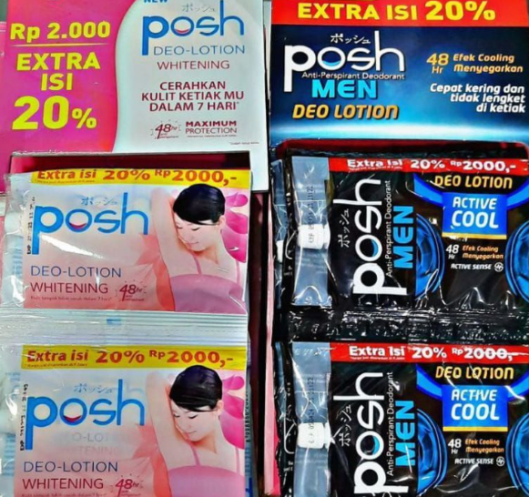POSH DEO LOTION 12 sachet | Lazada Indonesia