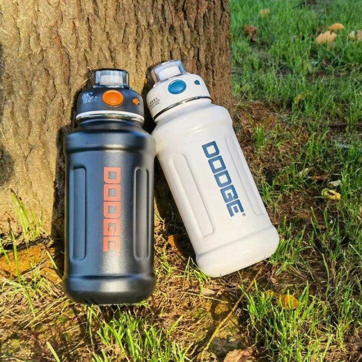 พร้อมส่ง DODGE ขวดน้ำสแตนเลส แก้วน้ำ กระบอกน้ำ เก็บอุณหภูมิ ขวดน้ำเก็บความเย็น 620ML/950ML มีหู ...
