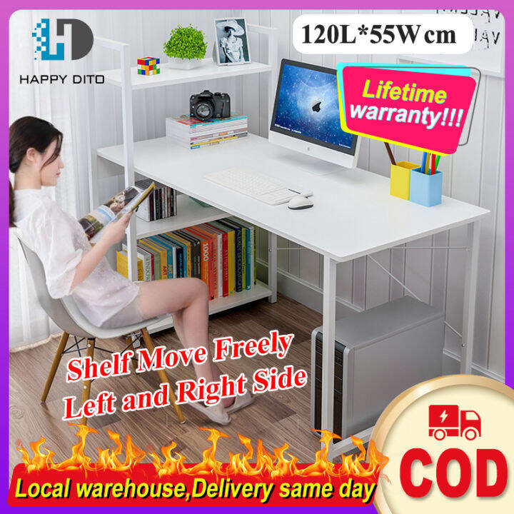 【Get 250 shipping discount】(100 cm ,120 cm Large Size) Table Home Office Desk Table Computer ...