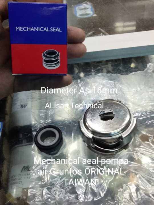 Sil mechanical seal pompa air sirkulasi Grundfos 16mm ORIGINAL TAIWAN ...