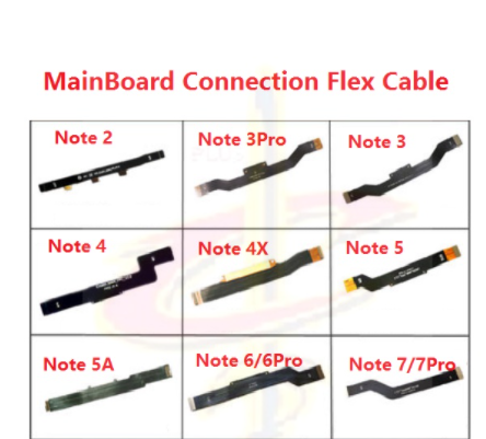 Main board connect flex For Xiaomi Redmi Note 2 3 4 4X 5 6 7 8 9 9s 10 ...