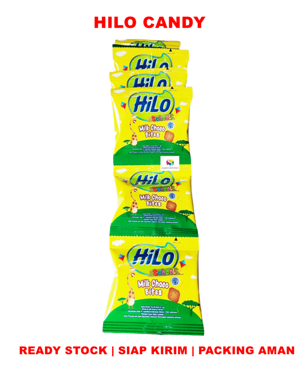 Hilo School Chocolate CANDY (isi 10 pcs) Permen Rasa Susu Cokelat ...