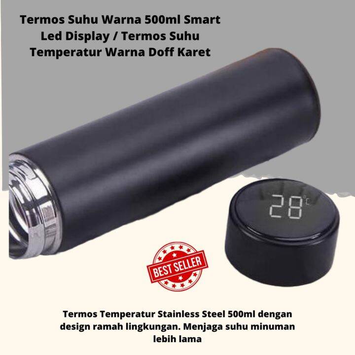 Original!! Termos Suhu [Free Bubble] Termos Air Panas Dingin Temperatur Warna Doff Karet Ukuran ...