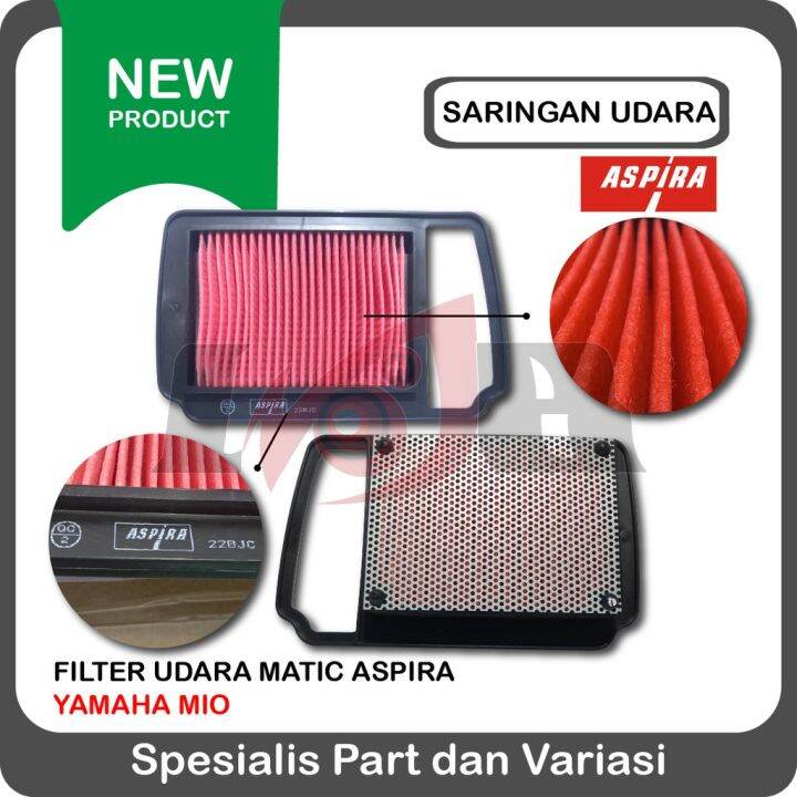 Aspira Saringan Filter Udara Mio Lama Karburator 5TL Matic Yamaha Astra ...
