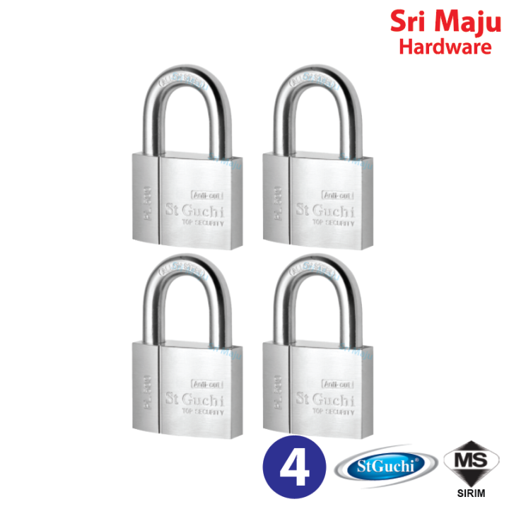 MAJU St Guchi SGPL 500 (4’s) Anti Cut Quality Pad Lock Security Padlock ...