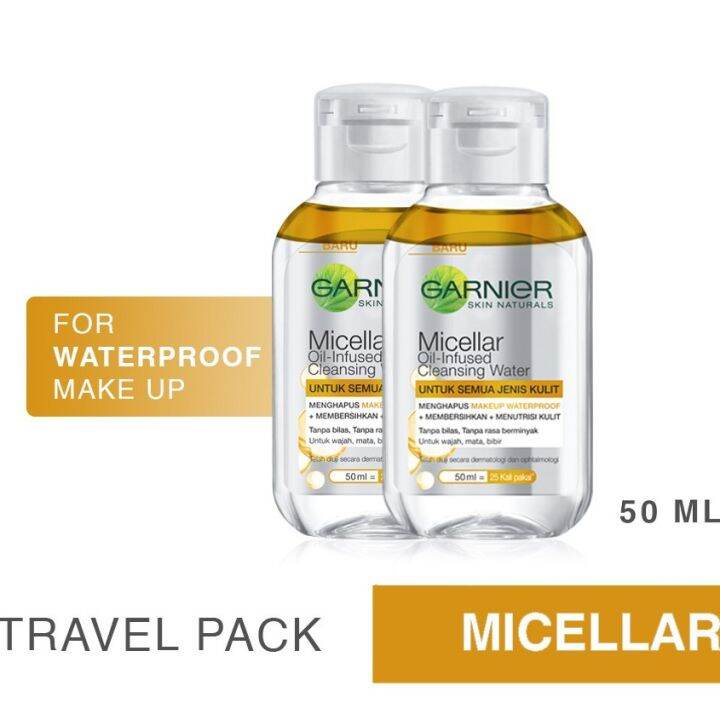 [Mini] Garnier Micellar Biphase 50ml (Travel Pack) | Lazada Indonesia