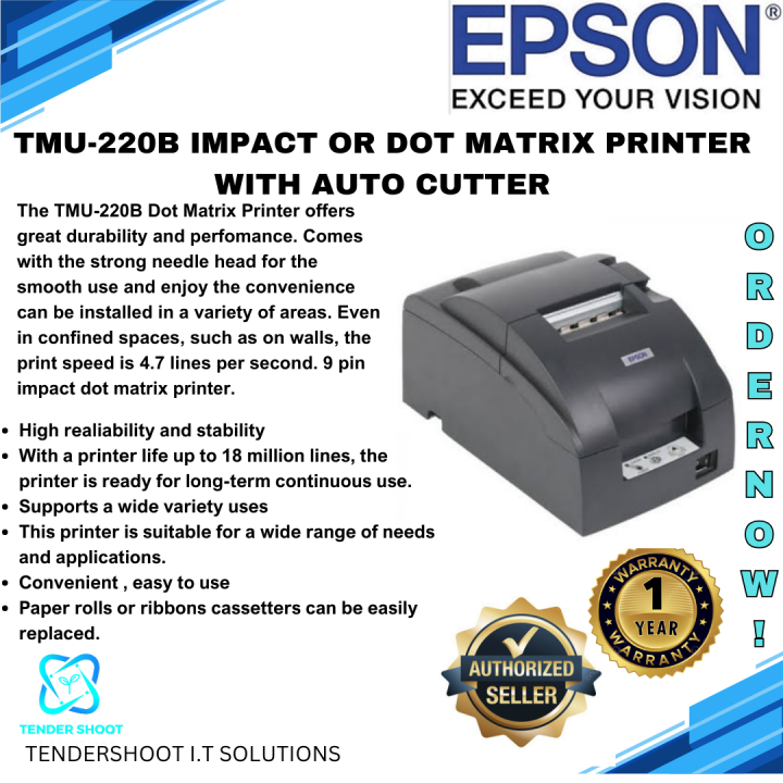 Brand New! Original! Epson TMU220B TMU220PB TM-U220B TM-220PB U220B ...