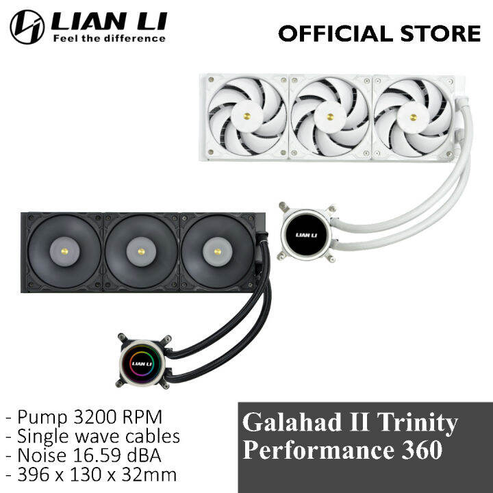 LIAN LI Galahad II Trinity PERFORMANCE AIO 360mm All-In-One ARGB COOLER ...
