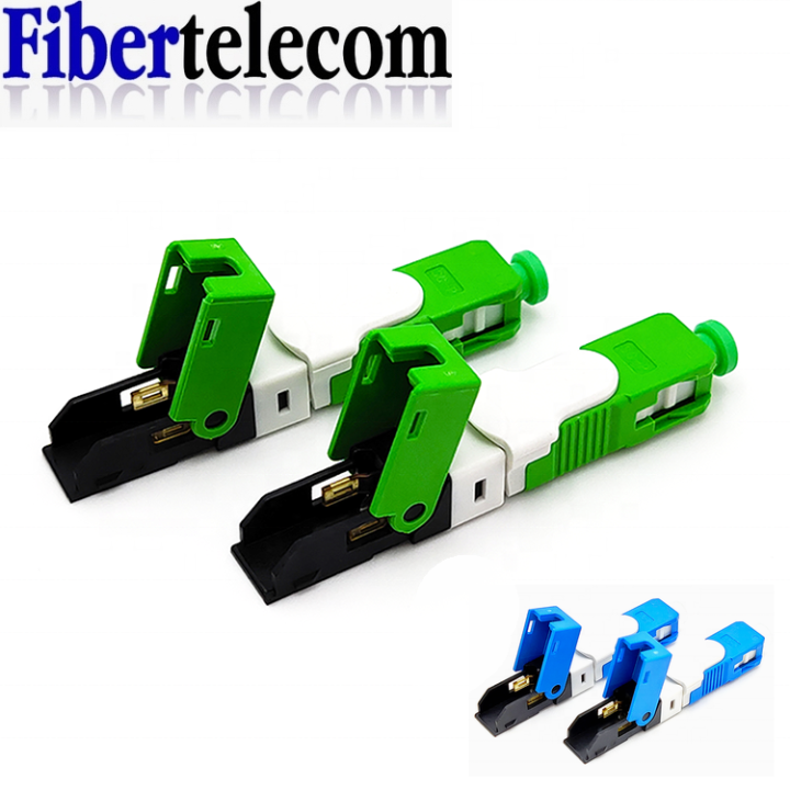 ESC250D FTTH SC APC Optical Fiber Quick Connector SC UPC FTTH Fiber Optic Fast Connector ...