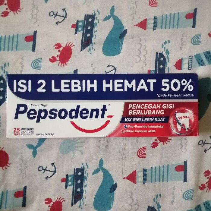 Pepsodent 225gr isi 2 Pencegah Gigi Berlubang 225 Gr Twinpack | Lazada ...