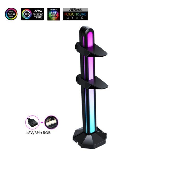 Gpu Bracket Vertical 5v Argb Belief Lamp Graphics Card Vga Companion ...