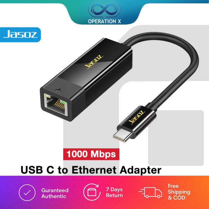OPERATION X 1000Mbps USB C Ethernet USB-C to RJ45 Lan Adapter for ...
