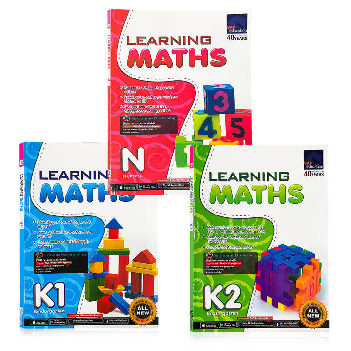 3 Books/set SAP Learning Math Book Children Singapore Kindergarten ...