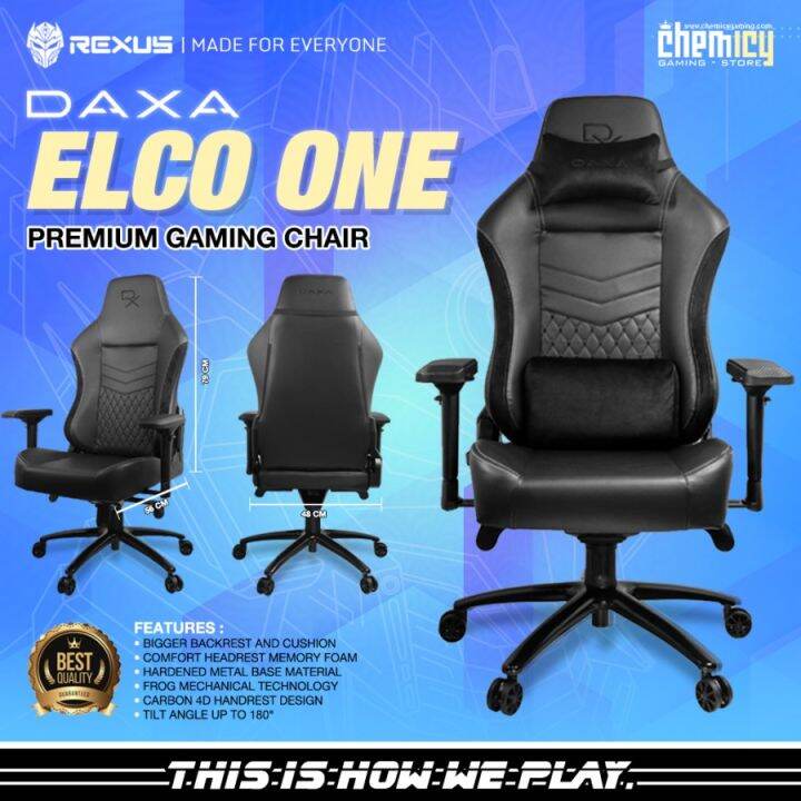Rexus Daxa Elco One DX EC1 / DX-EC1 Gaming Chair / Kursi Gaming | Lazada Indonesia